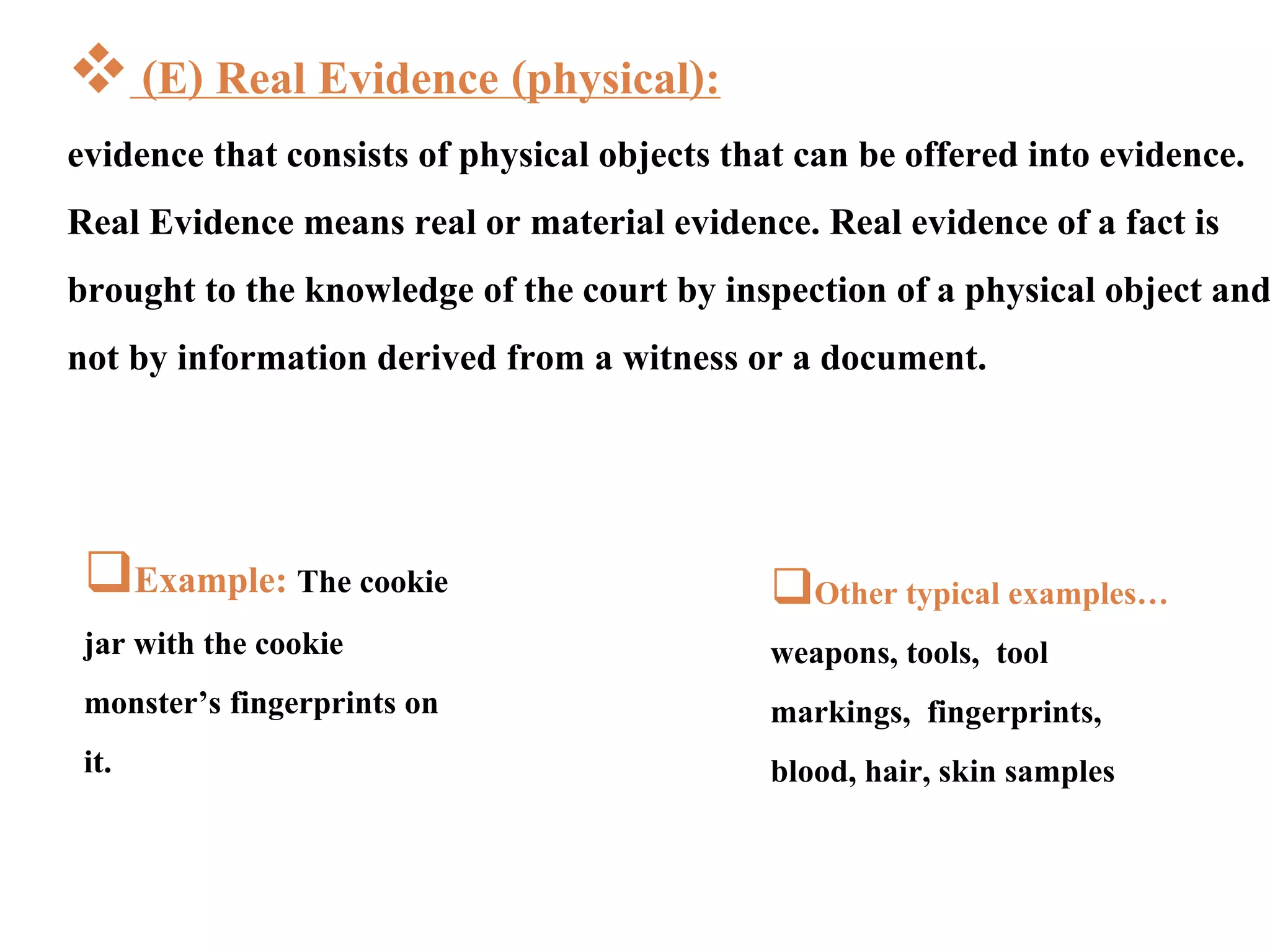 Types of Evidence | PPTX