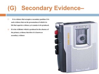 Types of Evidence | PPTX