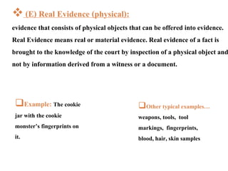 Types of Evidence | PPTX