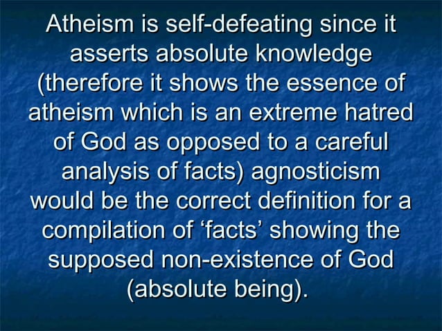 Evidences for the Existence of God | PPT | Agnosticism | Religion ...