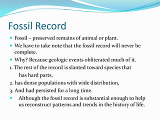Evidences of evolution | PPTX