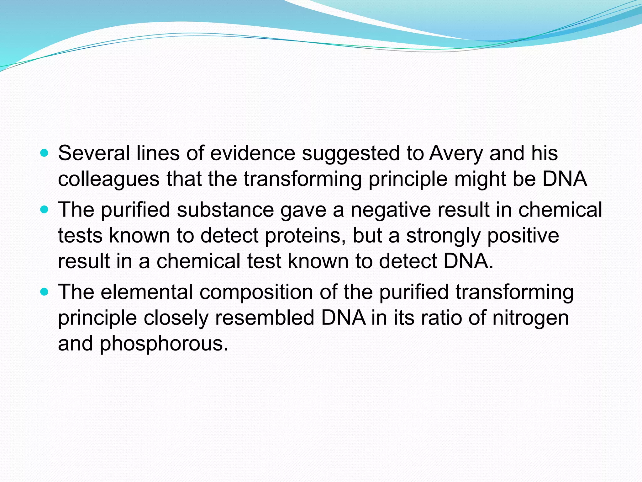 Evidences to prove DNA as genetic material | PPTX