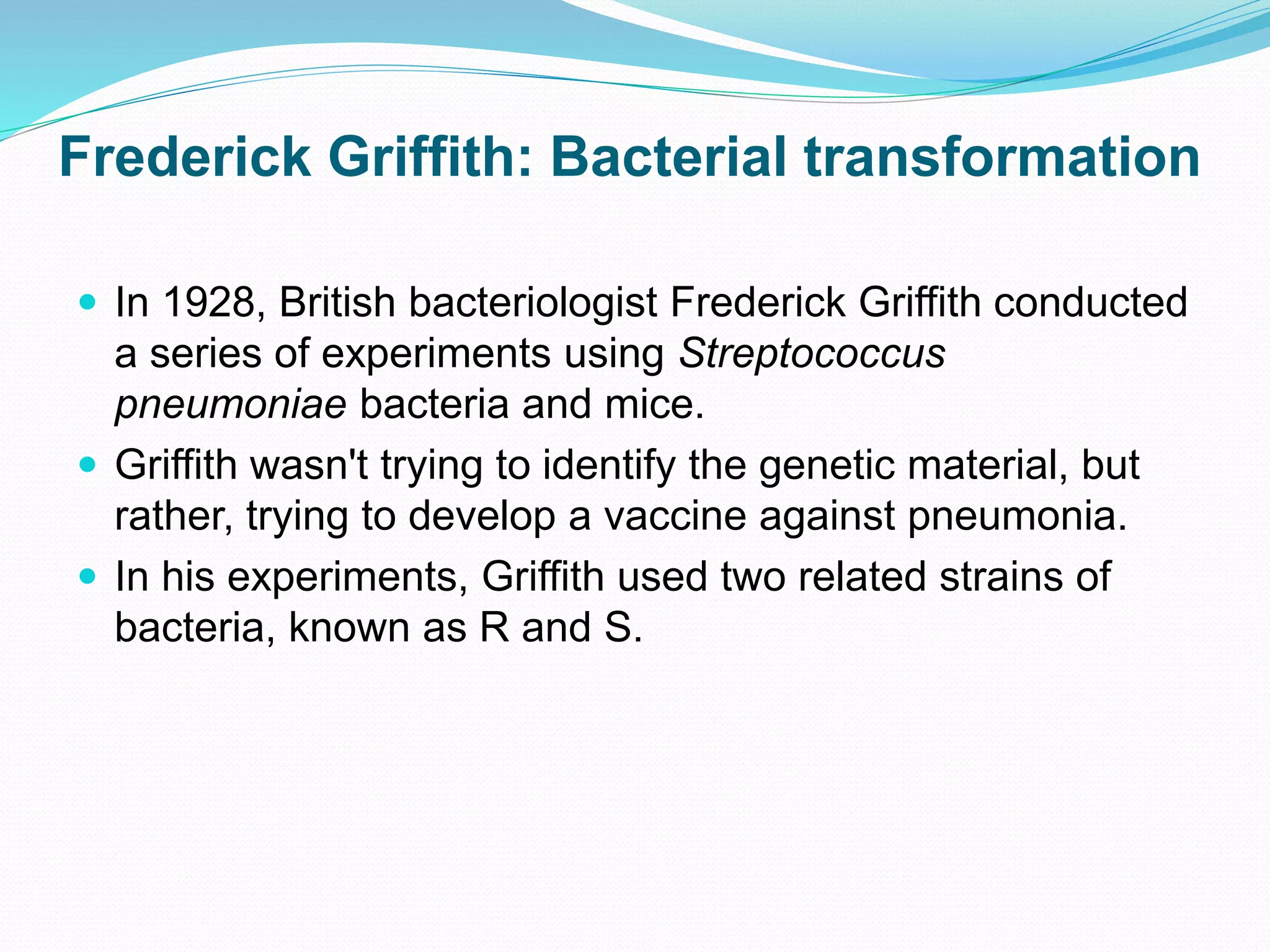 Evidences to prove DNA as genetic material | PPTX