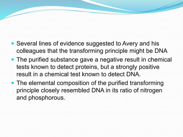 Evidences to prove DNA as genetic material | PPTX