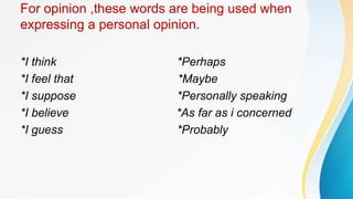 EVIDENCE TO SUPPORT FACT AND OPINION.pptx ENGLISH.ppt