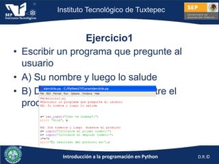 Sesión 2: Ejemplos y prácticas en Python | PPTX