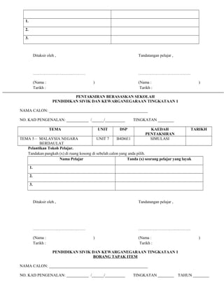 Evidens tema 5 psk tingkatan 1 | PDF