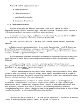 Evidenta si organizarea colectiilor de documente | DOCX