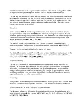 Eviews forecasting | PDF
