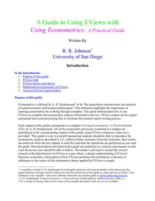 E views tutorial | PDF