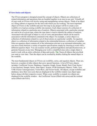 E views tutorial | PDF