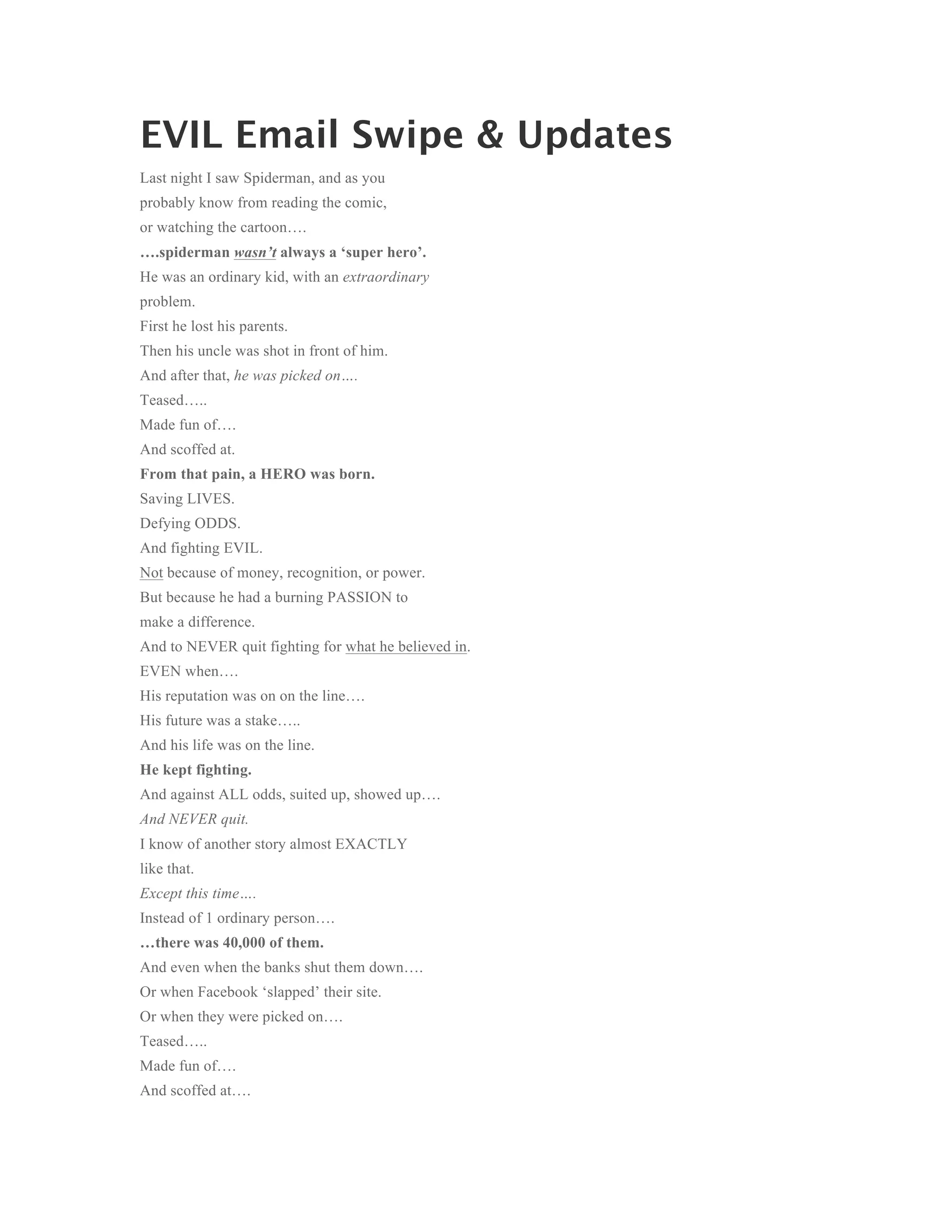 Evil email swipe | PDF