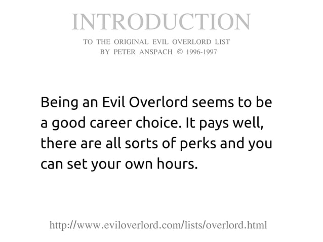 Evil Overlord Security | PDF | Internet Safety | Parenting
