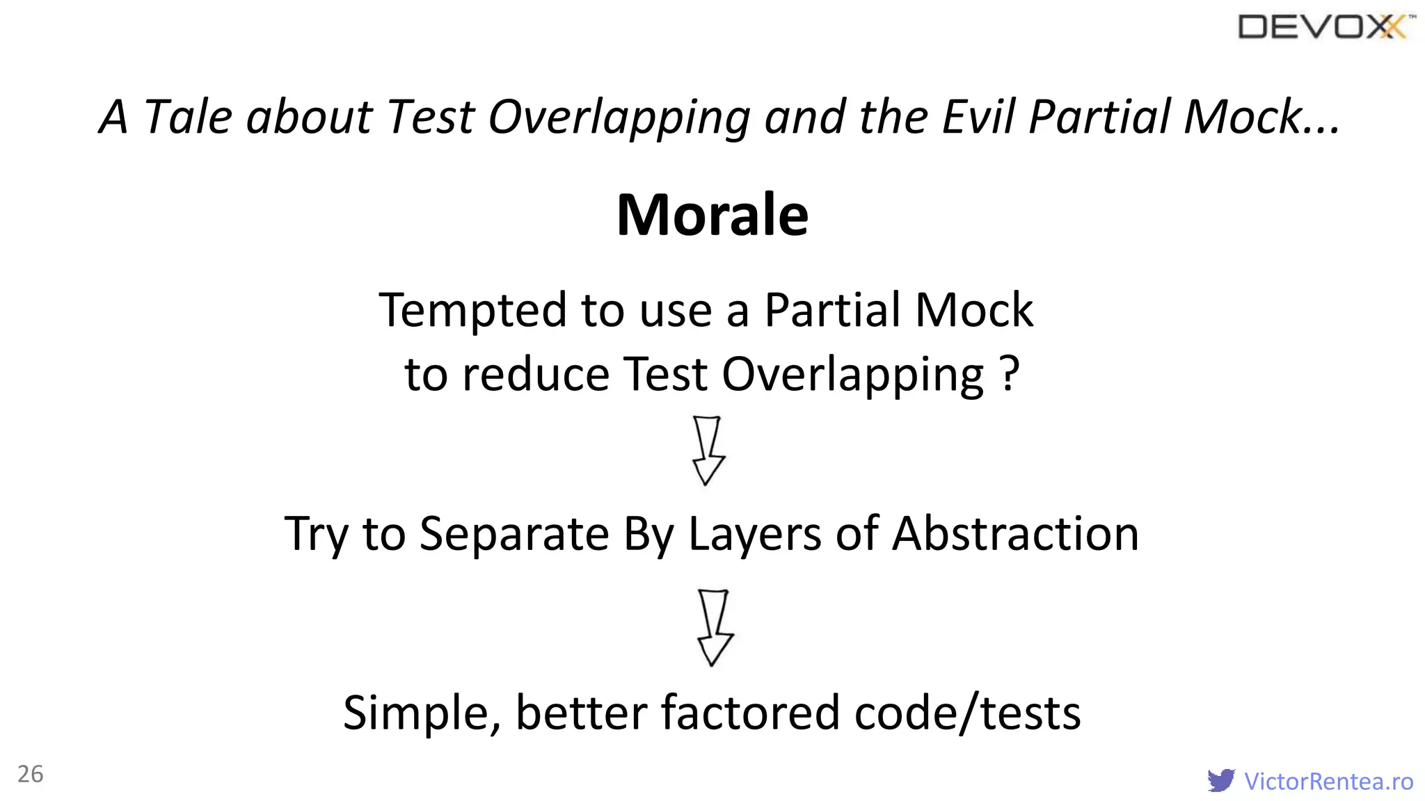 A Tale About the Evil Partial Mock and Separation by Layers of ...