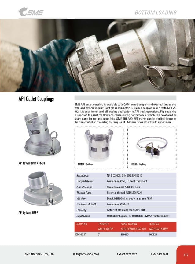 SME APi Bottom Loading Couplers Dry Break Breakaway Tanker Terminal Loading Arm Assembly | PDF