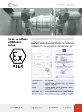 SME APi Bottom Loading Couplers Dry Break Breakaway Tanker Terminal ...