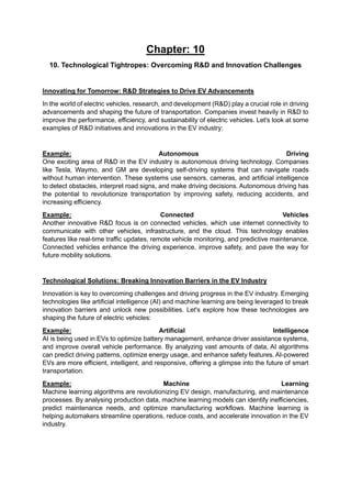 Electronic Vehicle (EV) Industry Challenges | PDF