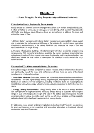 Electronic Vehicle (EV) Industry Challenges | PDF