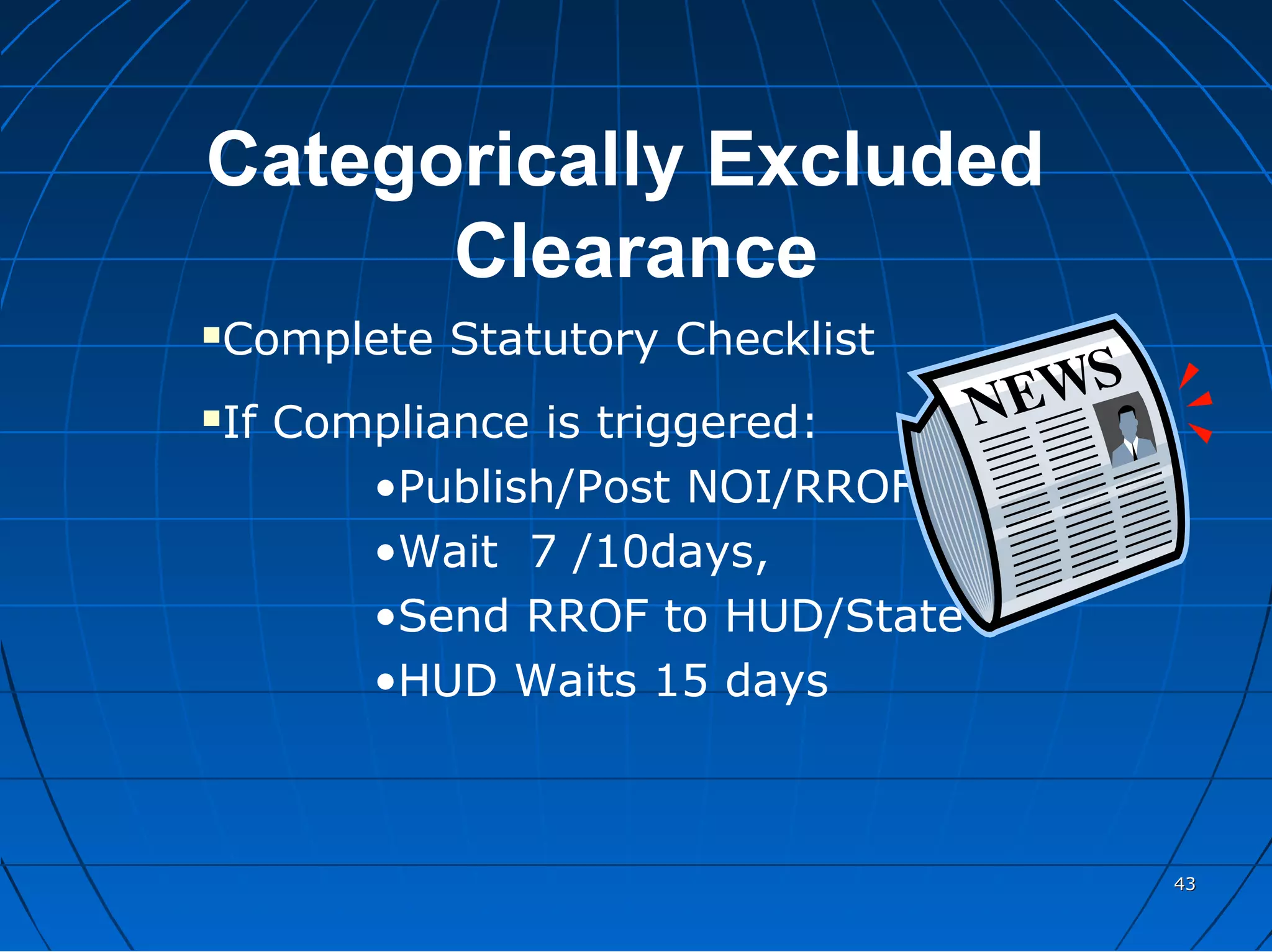 Evironmental Review HUD 24 CFR Part 58 | PPT