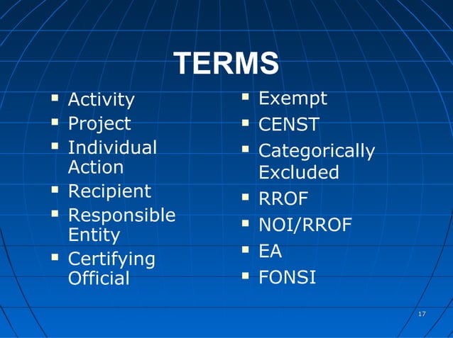 Evironmental Review HUD 24 CFR Part 58 | PPT
