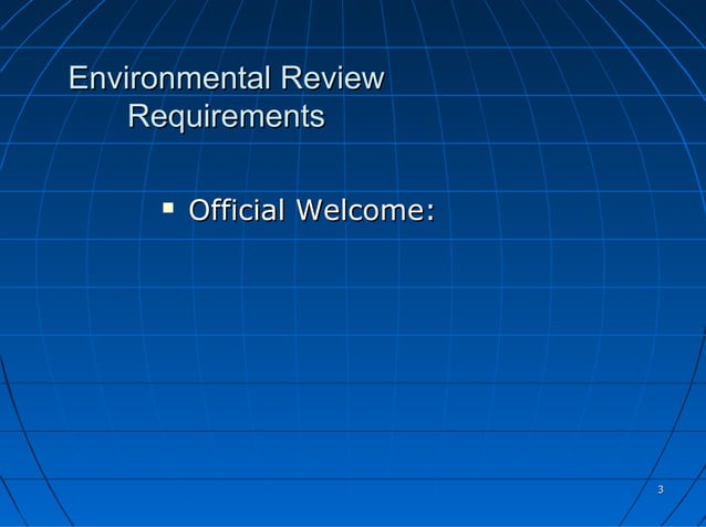 Evironmental Review HUD 24 CFR Part 58 | PPT