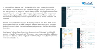 Evisort New Document Analyzer Offers Out-of-the-Box AI to Mine All A ...