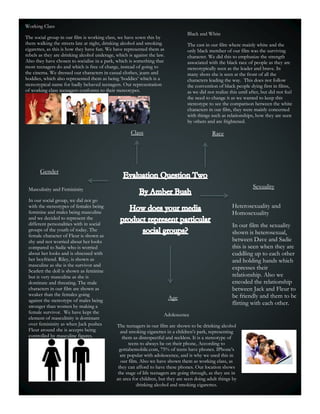 Evlauation question two | PDF