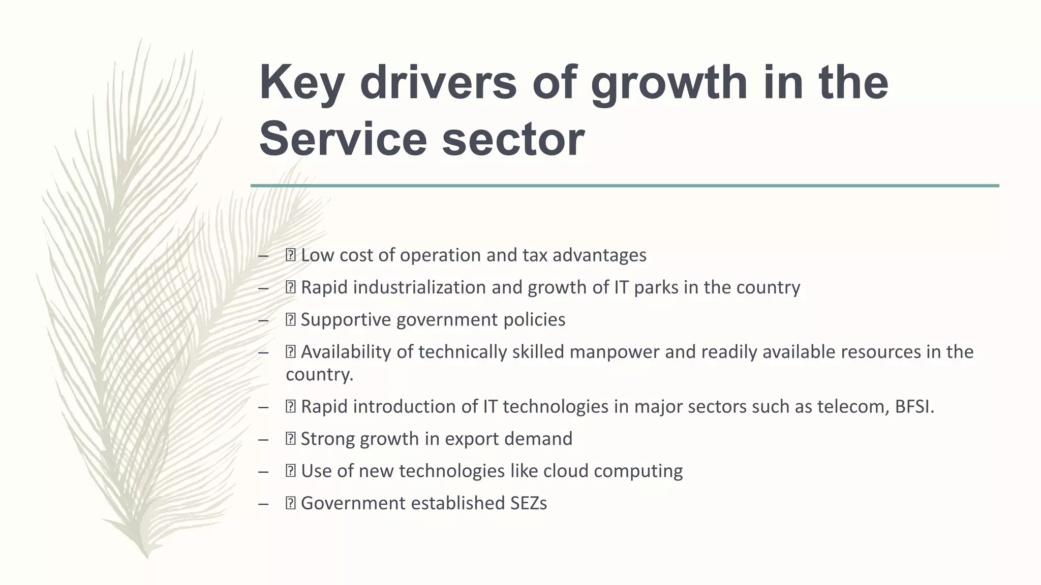 Evolution growth of services sector | PPTX