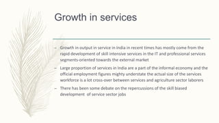 Evolution growth of services sector | PPTX