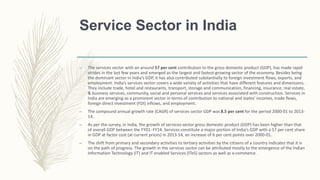 Evolution growth of services sector | PPTX