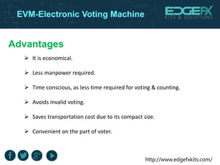 Evm electronic voting machine | PPTX