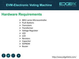 Evm electronic voting machine | PPTX