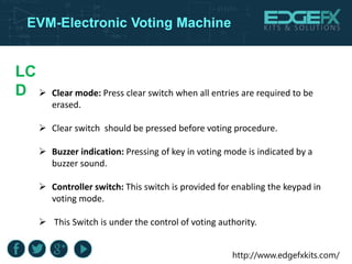 Evm electronic voting machine | PPT