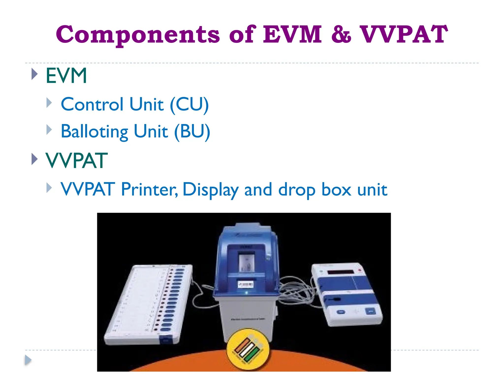 Electronic Voting Machine - Practical Training | PPT