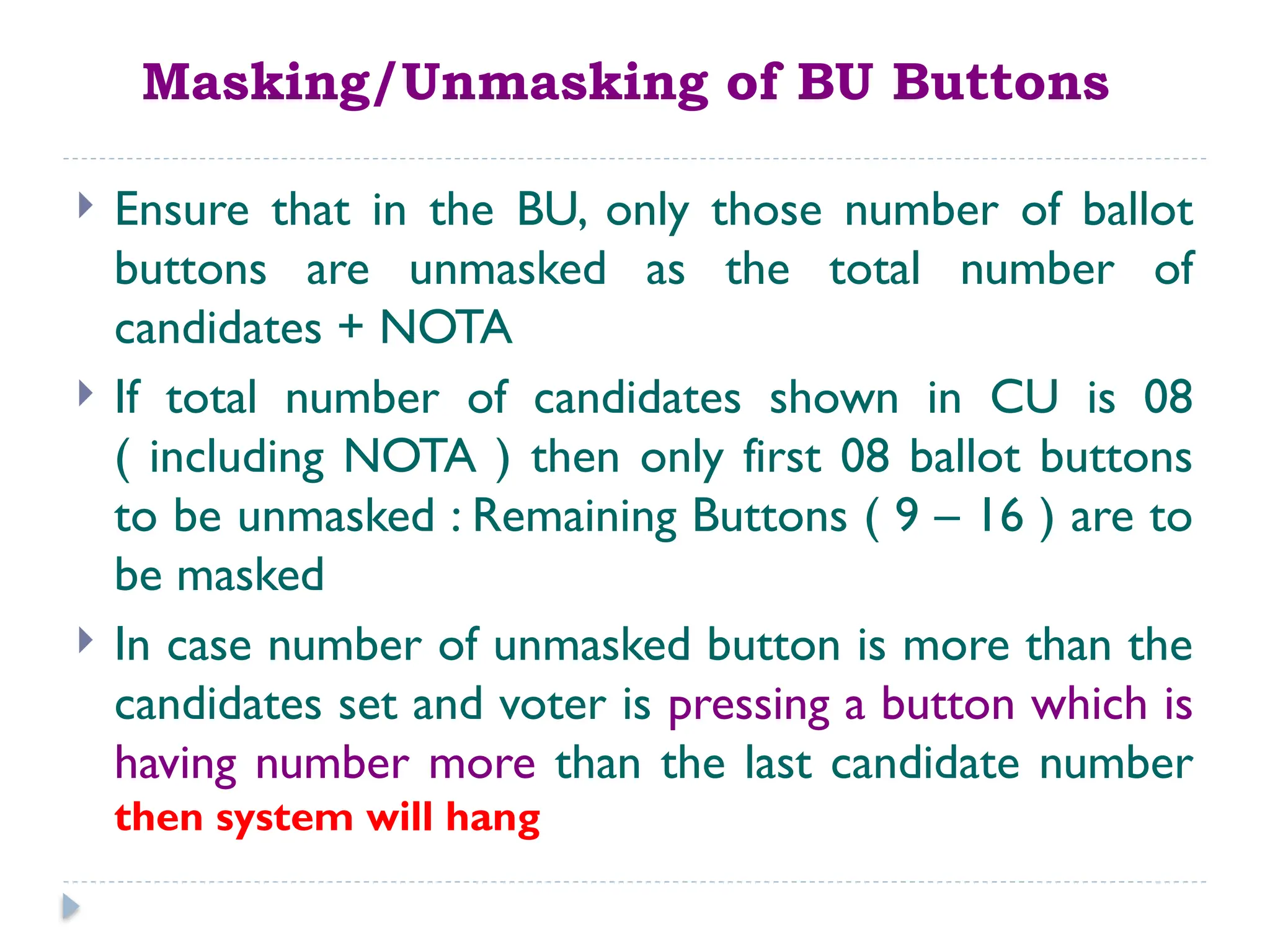 Electronic Voting Machine - Practical Training | PPT