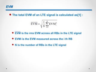 EVM Degradation in LTE systems by RF Filtering | PDF