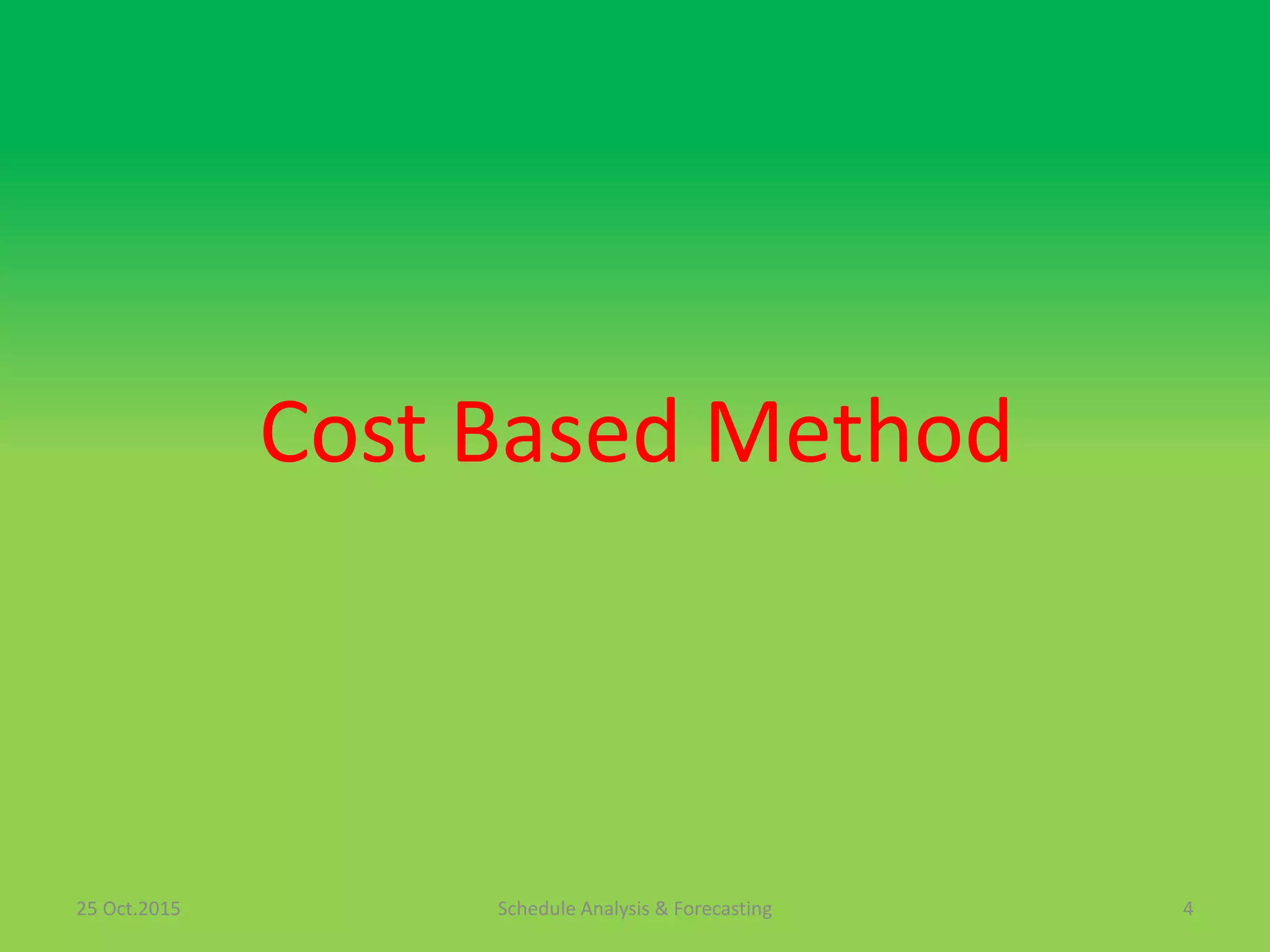 Using The Earned Value Method To Calculate Project Delays In Terms Of Time | PPT | Free Download