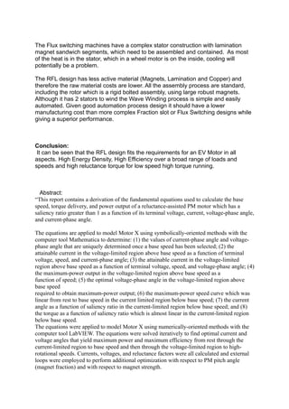 Ev Motor Prius Rfl Comparison Paper Rfl Vs Prius Final 020510 | DOC