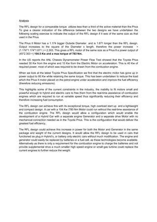Ev Motor Prius Rfl Comparison Paper Rfl Vs Prius Final 020510 | DOC