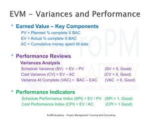A simple approach to understanding Earned Value Management | PPT