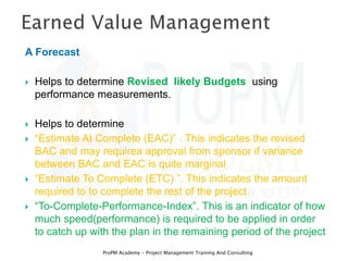 A simple approach to understanding Earned Value Management | PPT