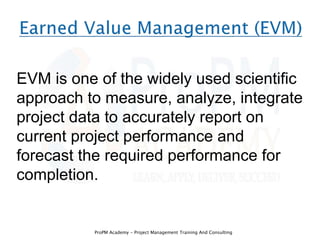 A simple approach to understanding Earned Value Management | PPT