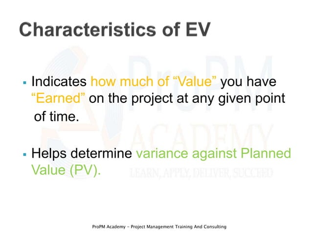 A simple approach to understanding Earned Value Management | PPT