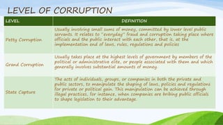 Background of fraud and corruption in environmental and natural ...