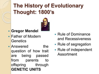 Evo lutionary Biology (Bio 110) - INTRODUCTION (What is Evolution ...