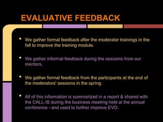 EVO: A Collaborative Professional Development Project | PPTX