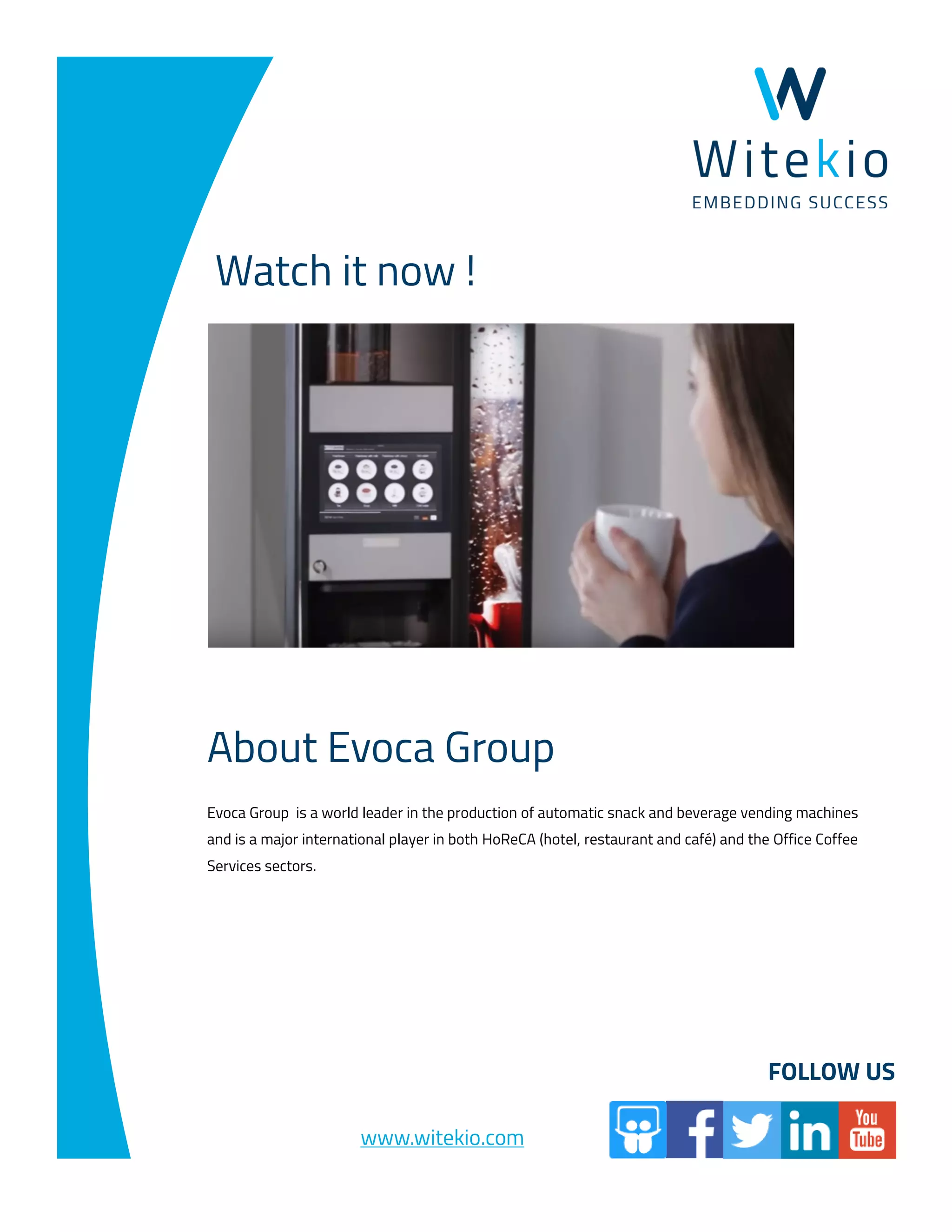 Evoca Group - Smart connected coffee vending machine | PDF