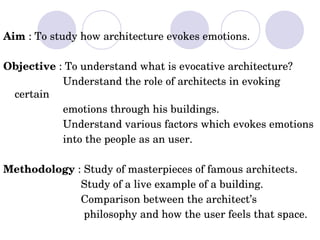 evocative architecture_final | PPT