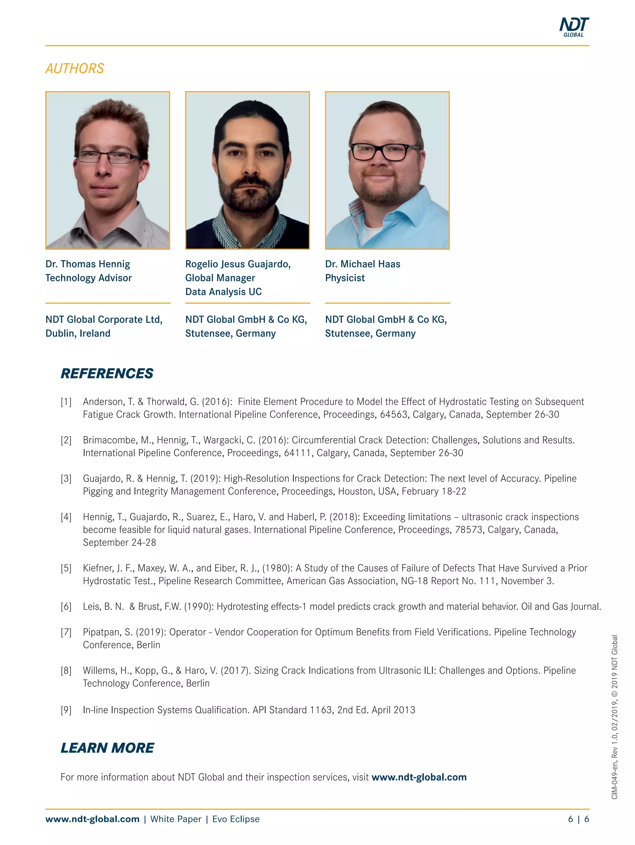 Measuring Crack Defects with Sub-Millimeter Accuracy | PDF