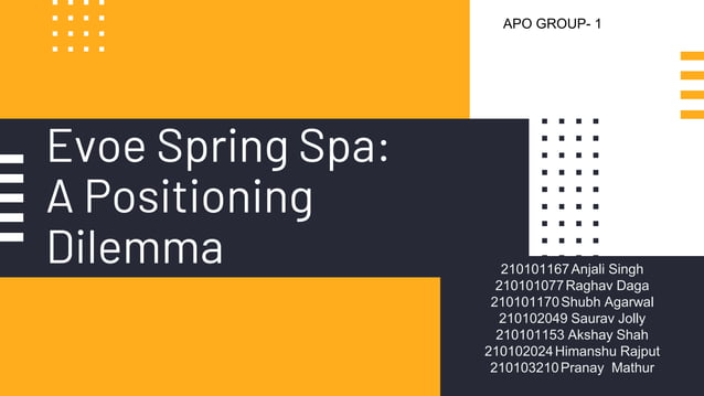 Evoe spring spa | PPTX